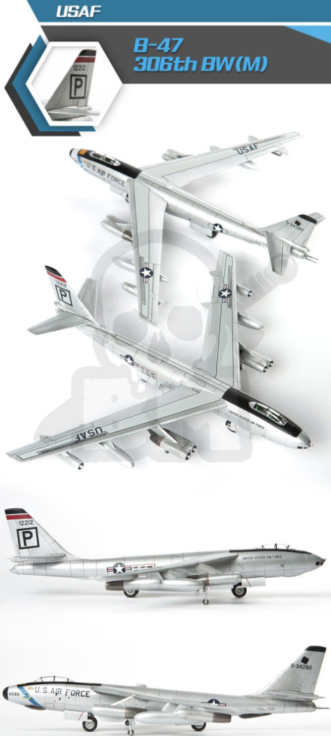 Battle-Models > Academy 12618 B-47 Stratojet USAF 1:144